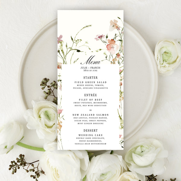 MADISON | Menus – Bilingual Invitations