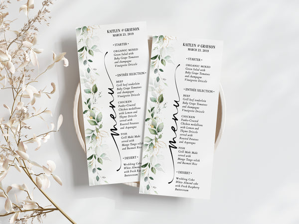 JOCELYN | Menus – Bilingual Invitations